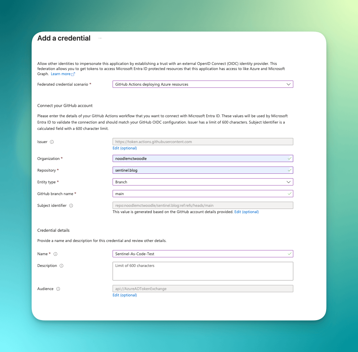 Automating Microsoft Sentinel Deployment With Github Actions